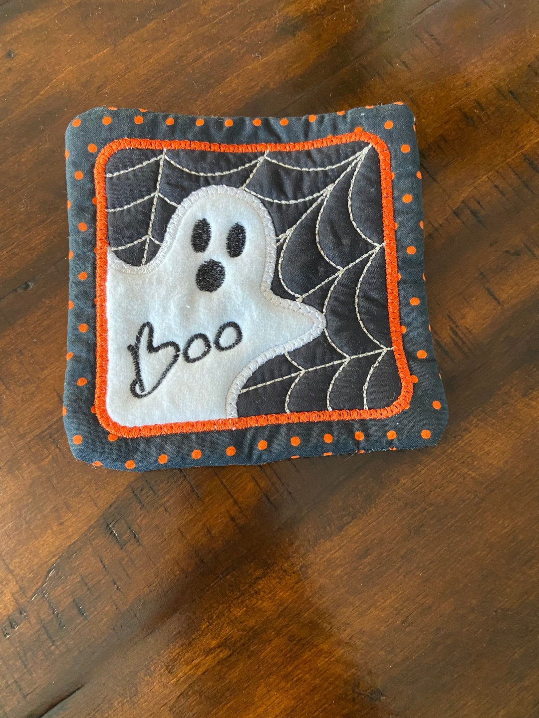 A Coffee Mug, Mug Rug for Halloween - Etsy