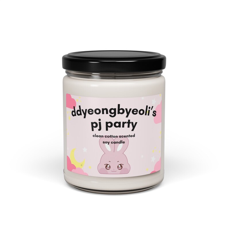 Aniteez Themed Ddeongbyeoli Scented Soy Candle, 9oz Ateez Merch for ...