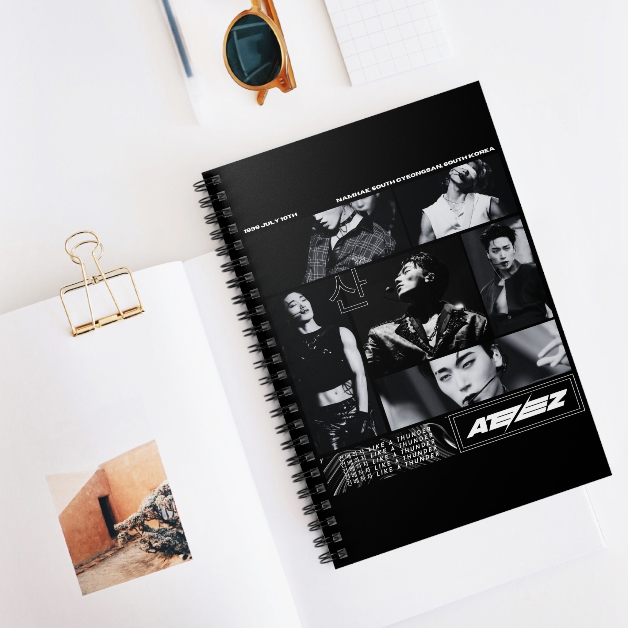 ATEEZ Choi San Fan Merch for Atiny Spiral Notebook - Ruled Line - Etsy