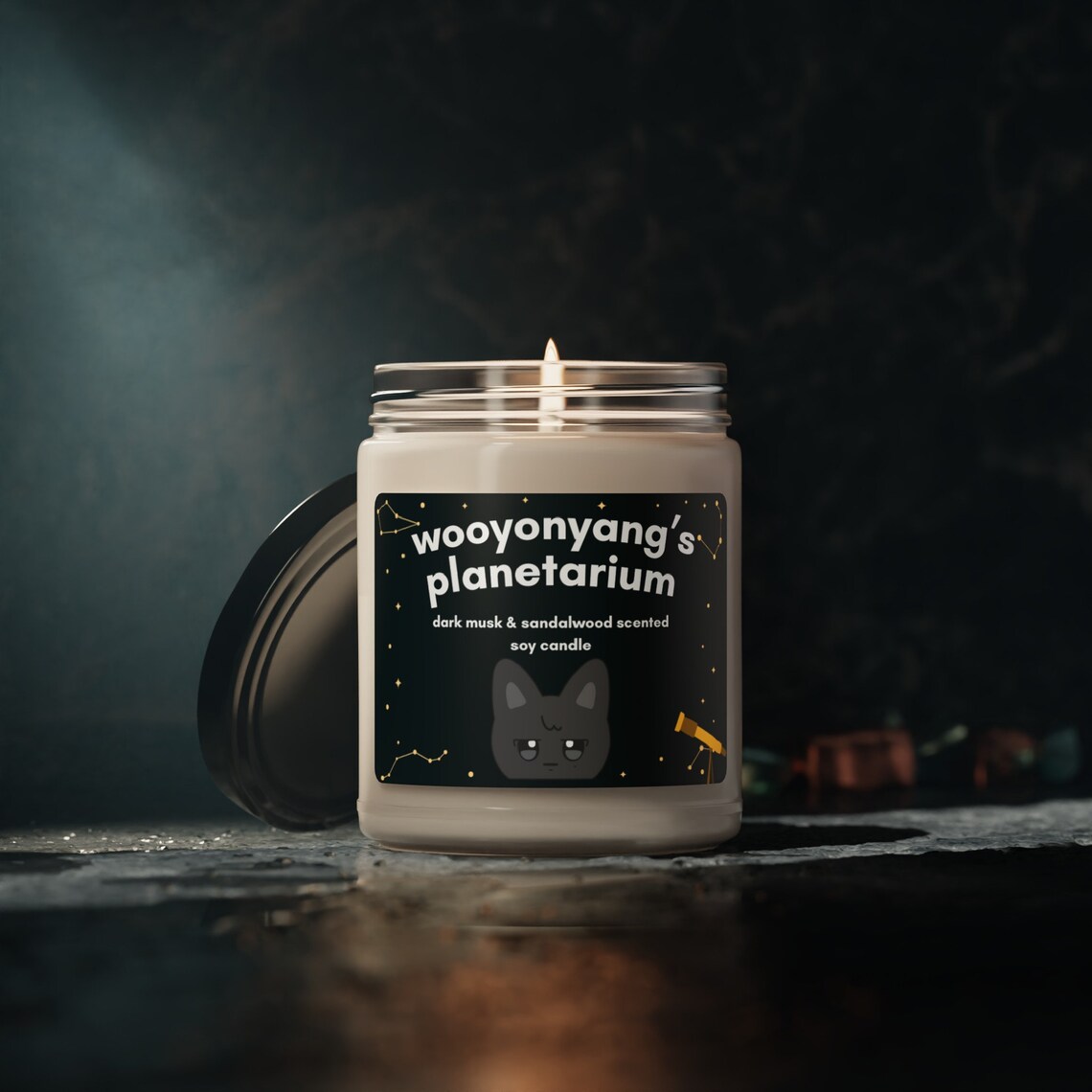 Aniteez Themed Wooyongyang Scented Soy Candle, 9oz Ateez Merch for ...