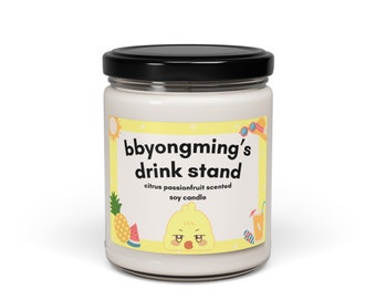 Aniteez Themed Wooyongyang Scented Soy Candle, 9oz Ateez Merch for ...