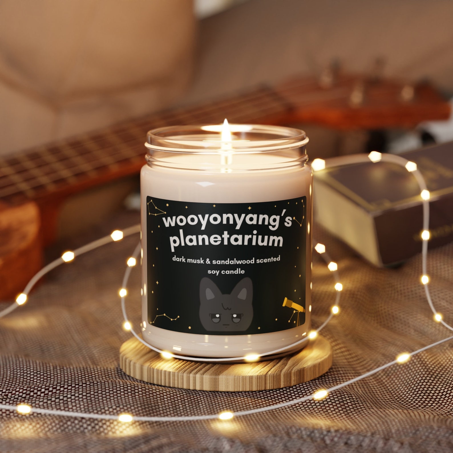 Aniteez Themed Wooyongyang Scented Soy Candle, 9oz Ateez Merch for ...