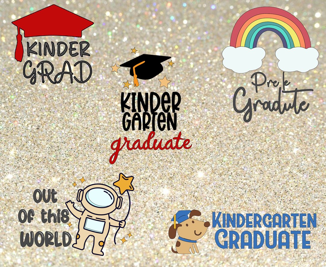 Pre K and Kindergarten Graduation Decals | Custom Grad Name Vinyl ...