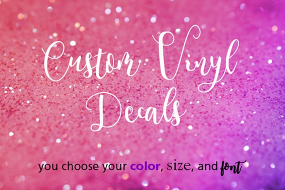 Create Your Own Vinyl Decal Custom Vinyl Design Design - Etsy