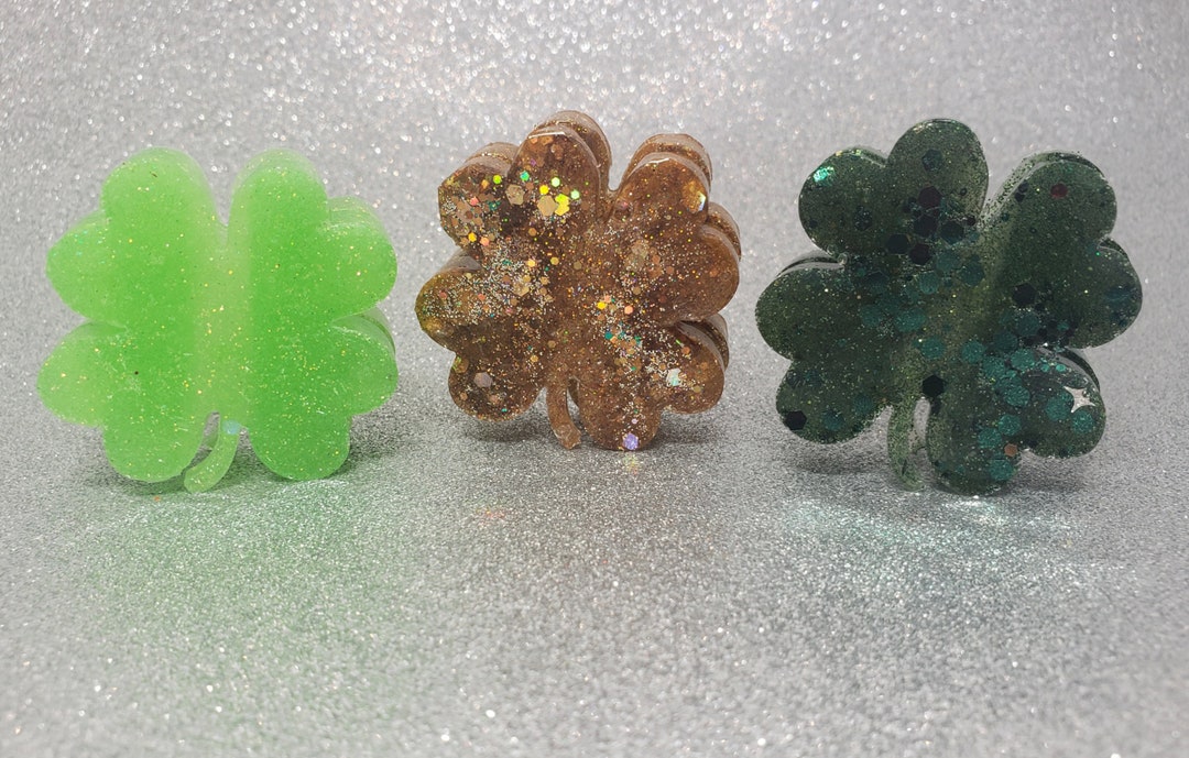 Shamrock Straw Topper | Straw Charms | 4 Leaf Clover | Straw Topper ...