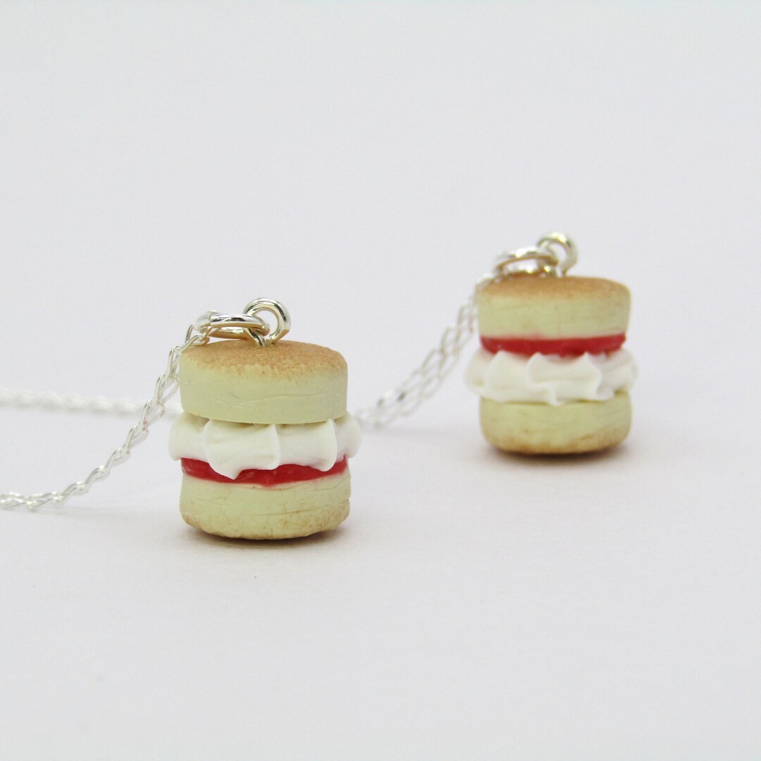 Miniature Scone Necklace, Realistic Food Charm Jewellery, British ...