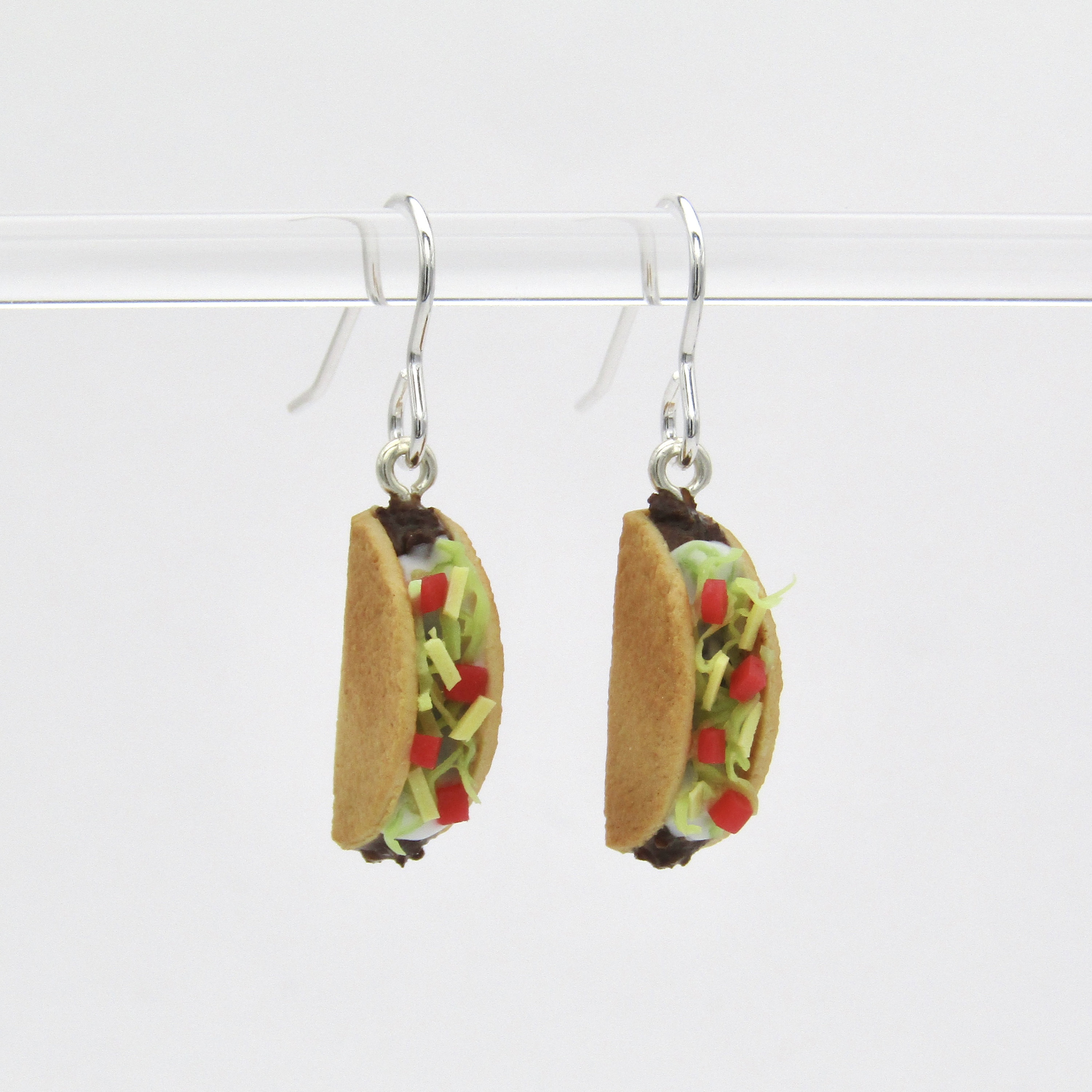 Realistic Taco Earrings, Mini Food Earrings, Novelty Earrings, Quirky ...