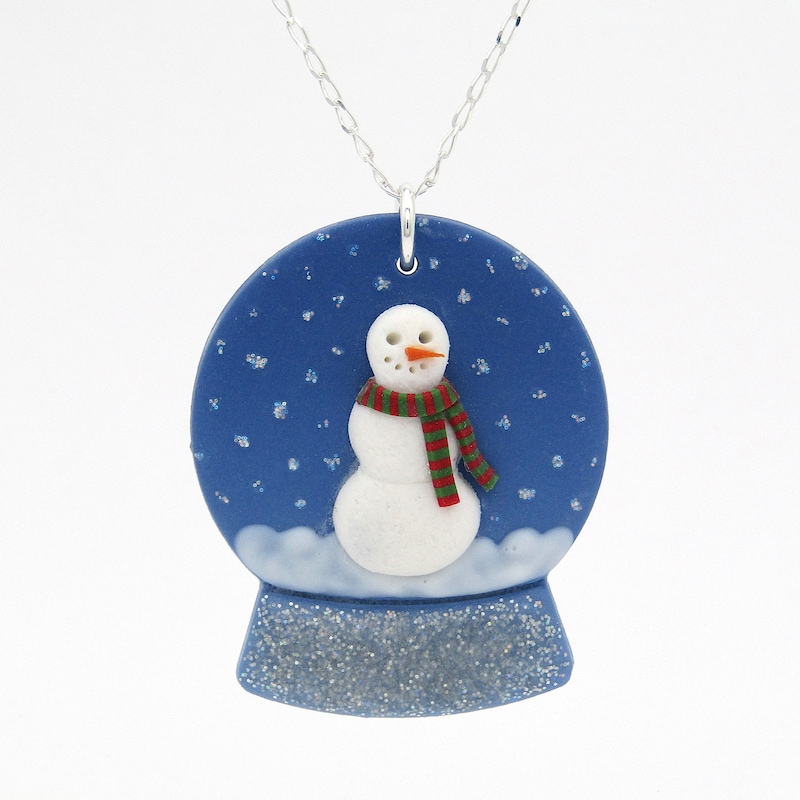Snowman Necklace - Etsy