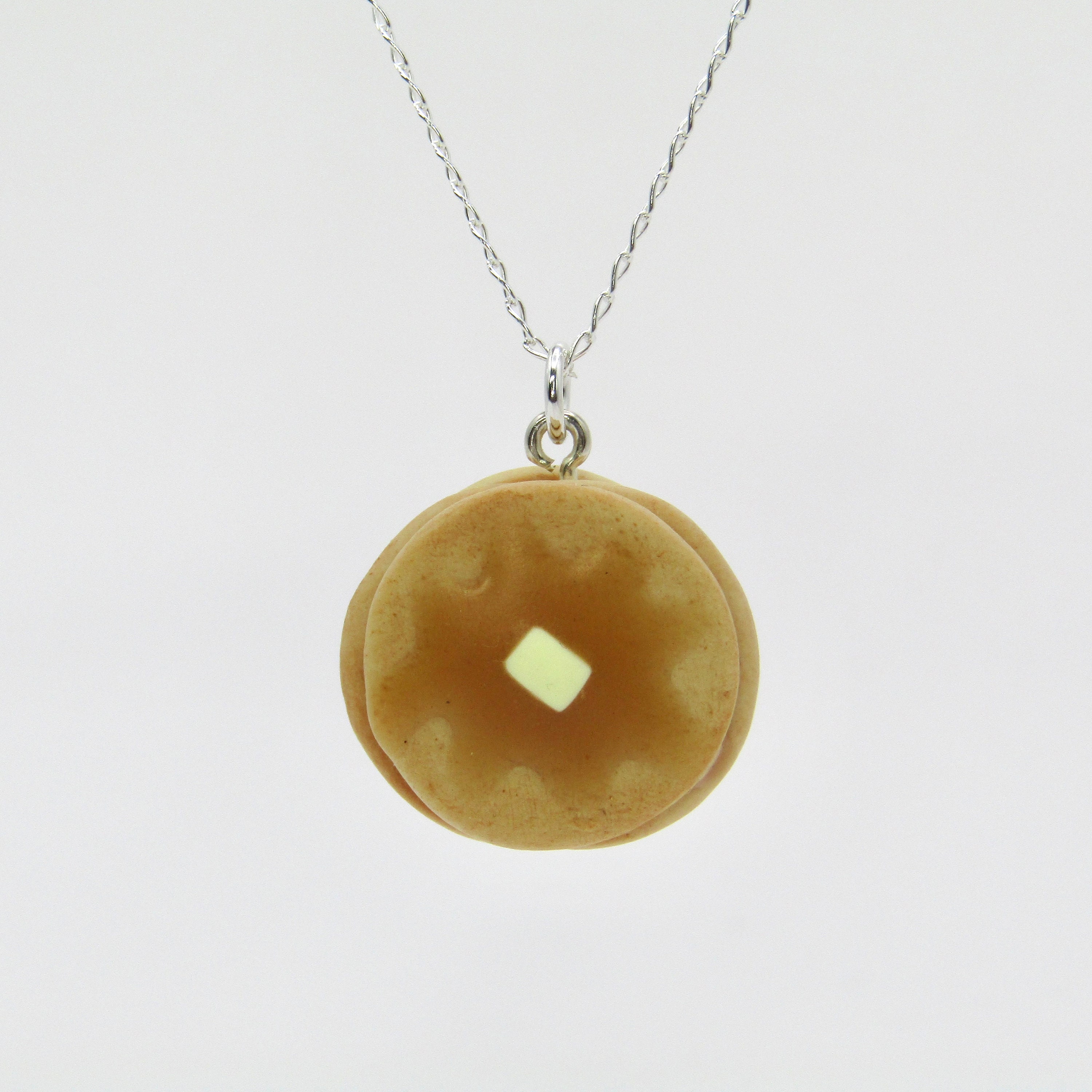 Realistic Syrup Pancake Necklace, Miniature Food Charm Jewellery, Gift ...