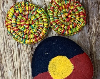 Aboriginal Earrings | Etsy