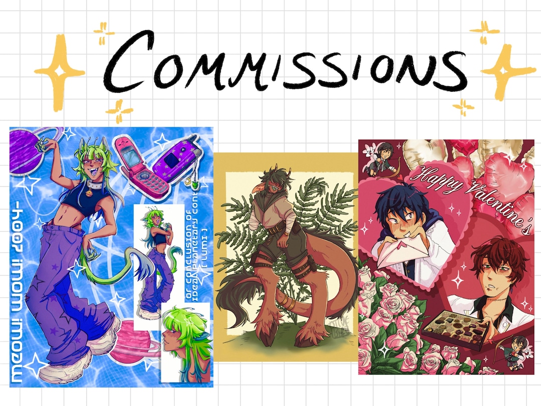 Digital Art Commissions ! - Etsy