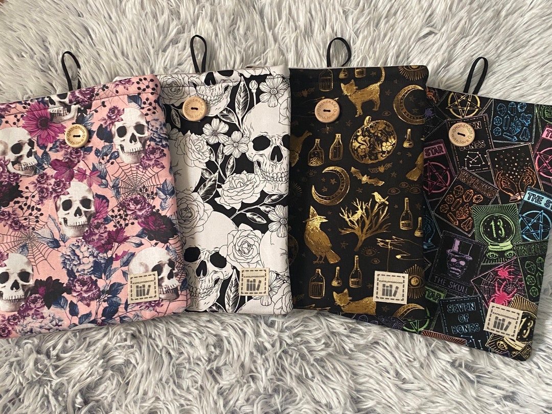 Spooky Book Sleeves W/button Closure - Etsy