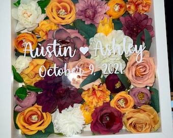 Customizable Flower Shadow Box - Etsy