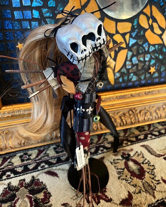 Authentic Conjoined Twins Skull Voodoo / Art Doll - Etsy