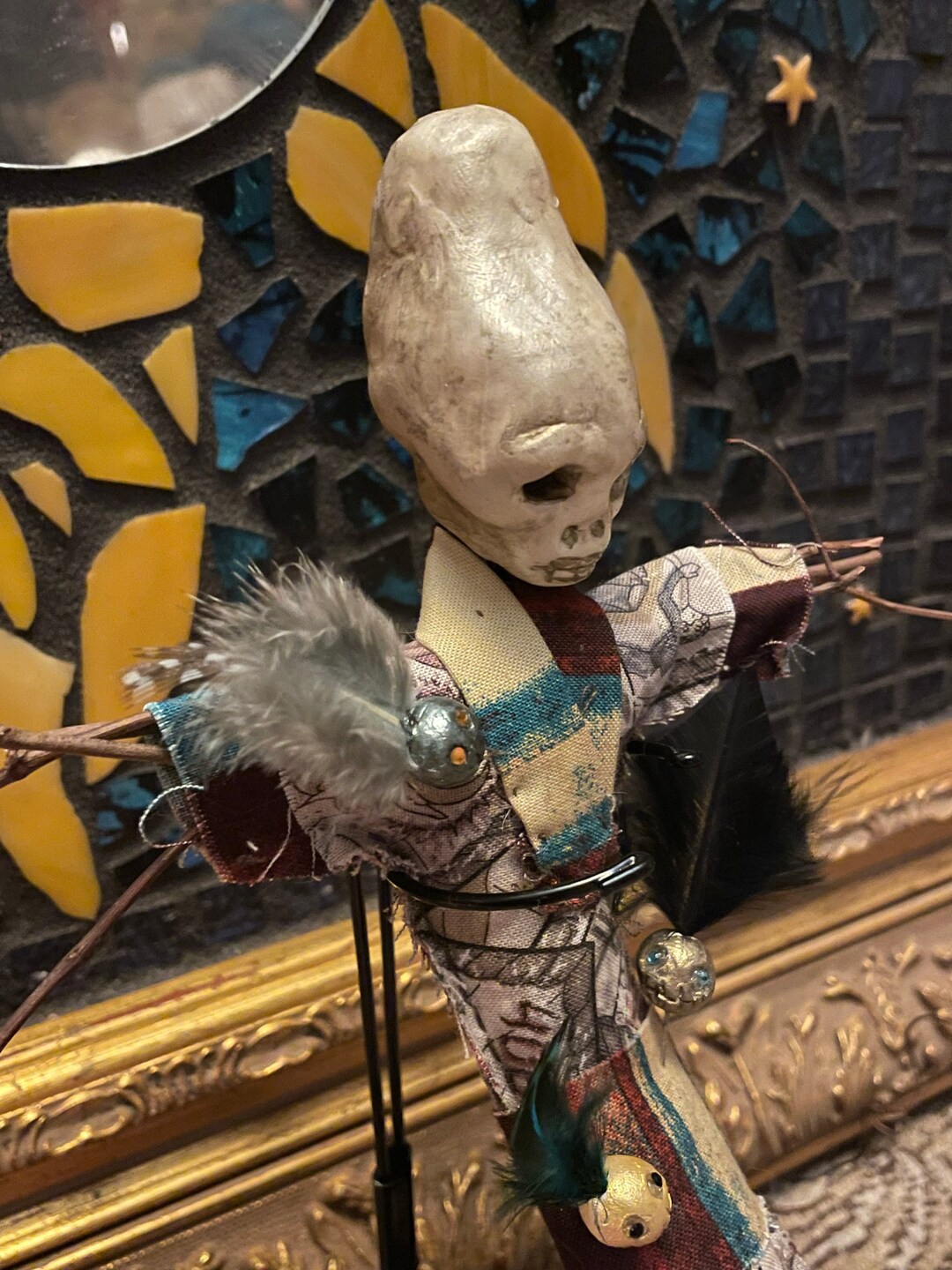 Authentic New Orleans Elongated Skull Voodoo / Art Doll - Etsy