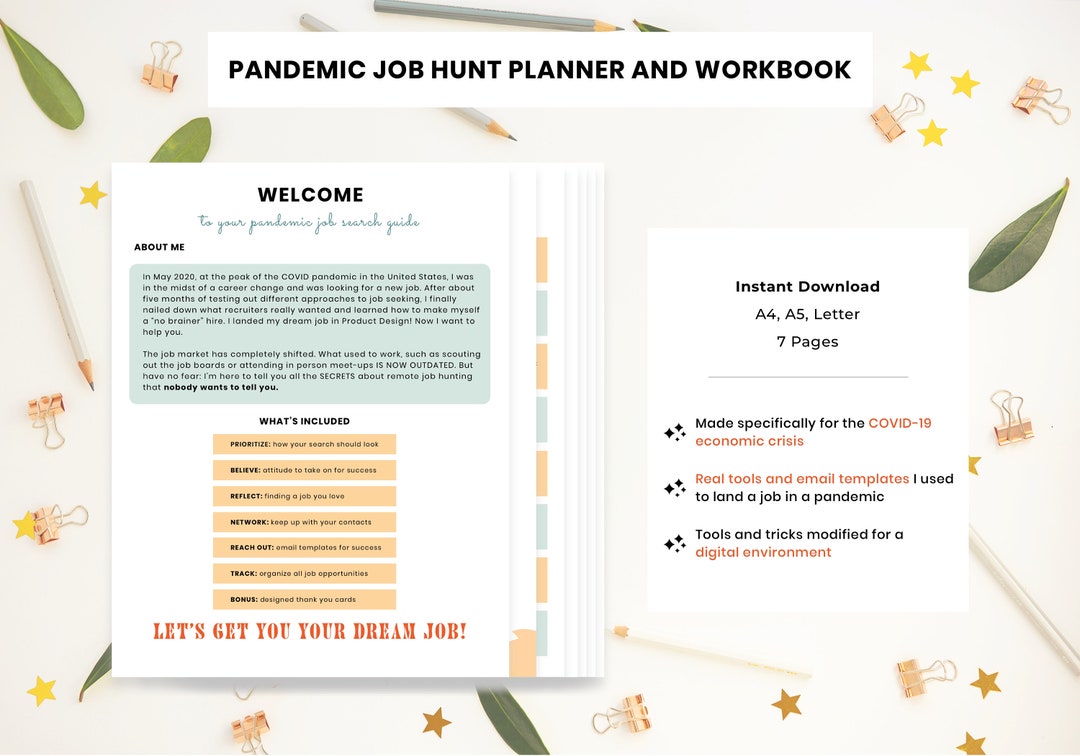 Job Search Planner and Workbook Virtual Job Search SECRETS - Etsy