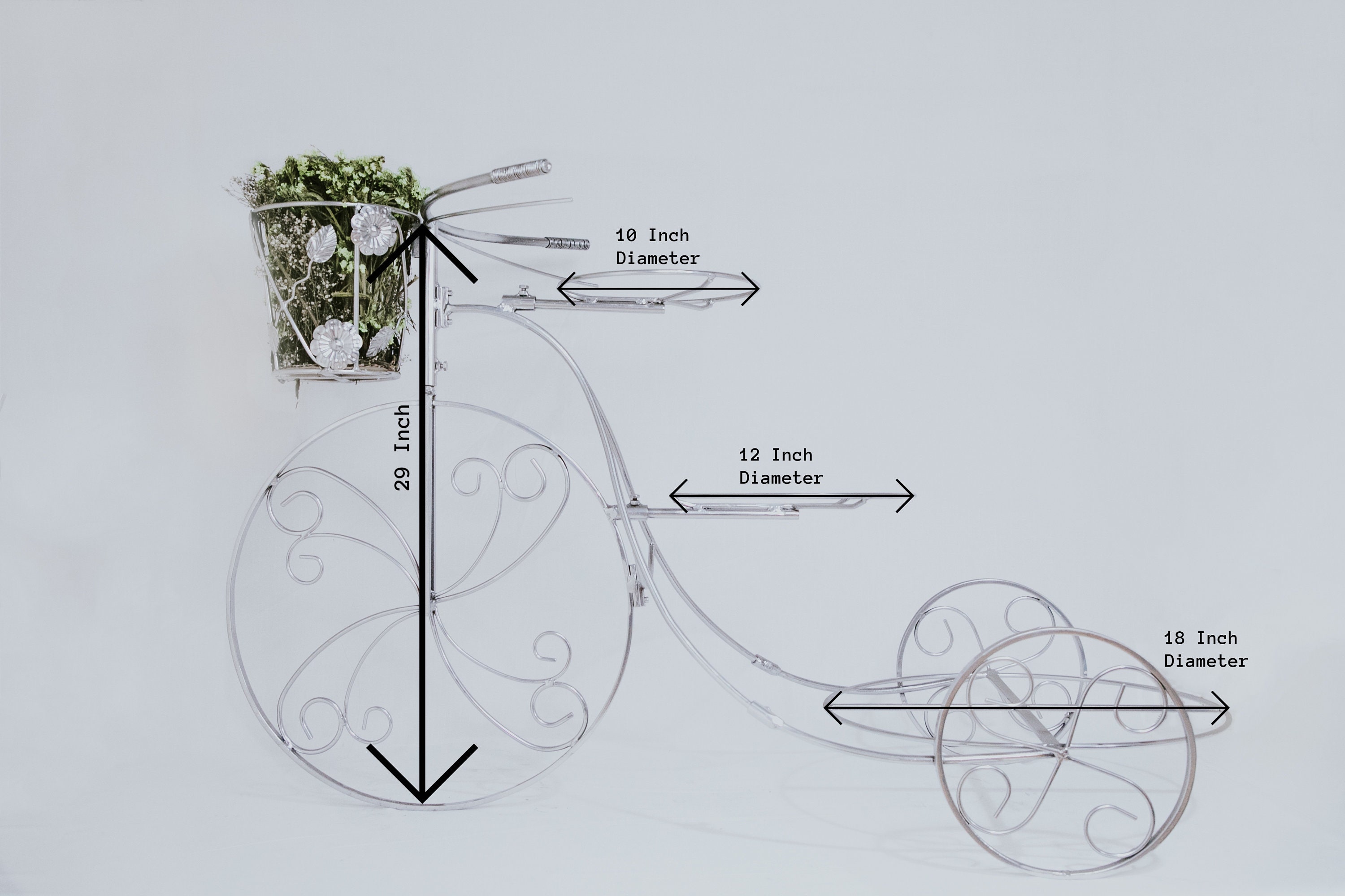 Bike Cake Stand, 3 Tiers Cake Stand- Removable Basket for Flowers - Etsy