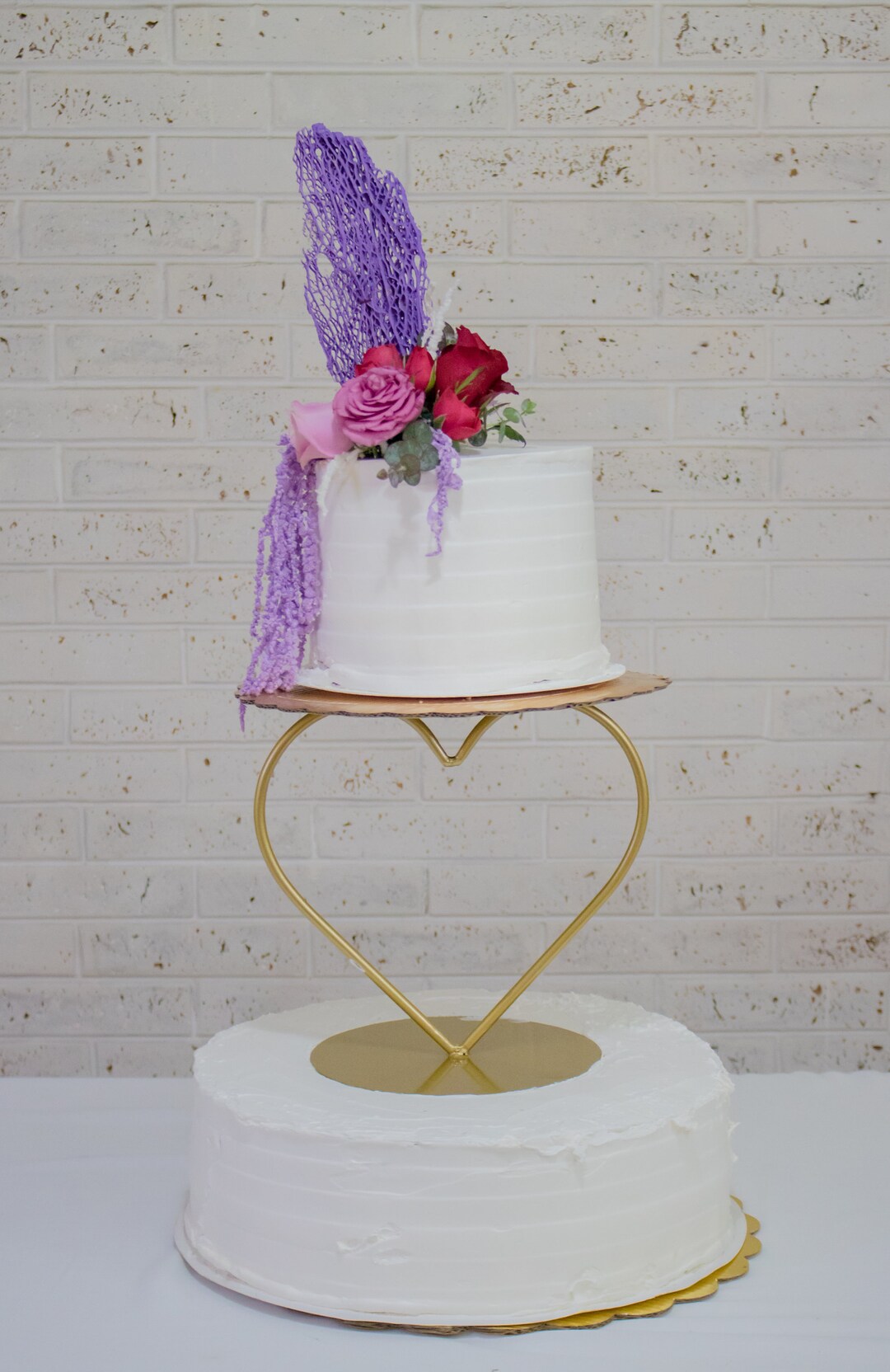 Heart Separator, Cake Separator, Cake Spacer, Gold Metal Cake - Etsy