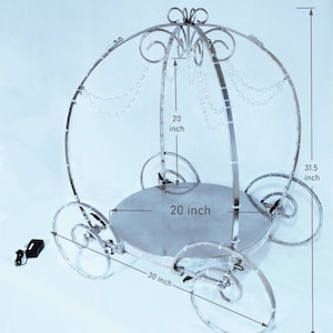 Cinderella Carriage Cake Stand - Cinderella Carriage With Acrylic Gems ...