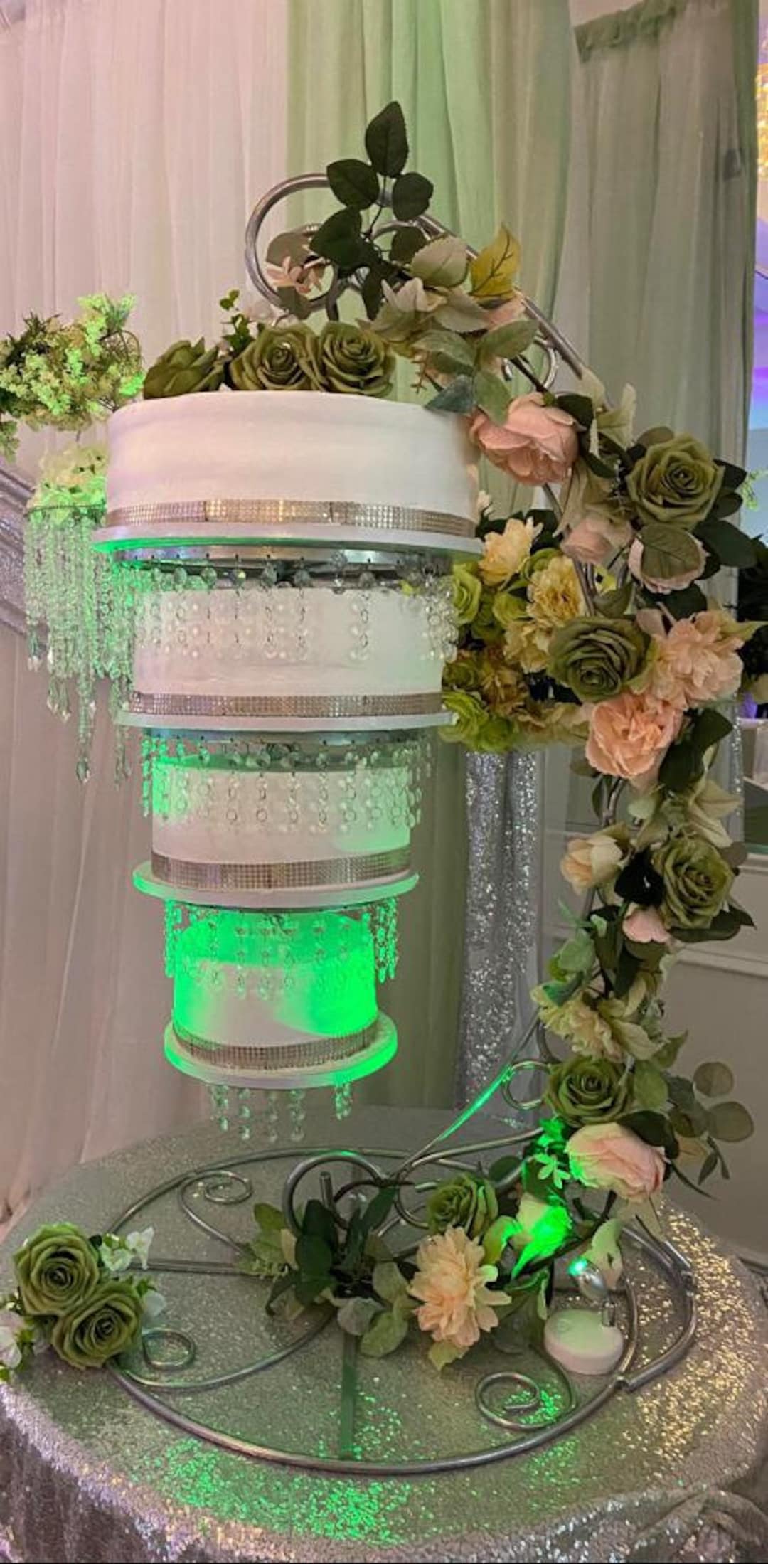 Cake Swing Stand- Cake Hanger With Acrylic Rhinestone Cakes in Tiers ...