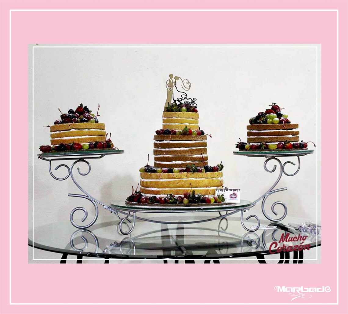 Beautiful and resistant 3 Tier cake stand. Upgrade your cakes. | Etsy