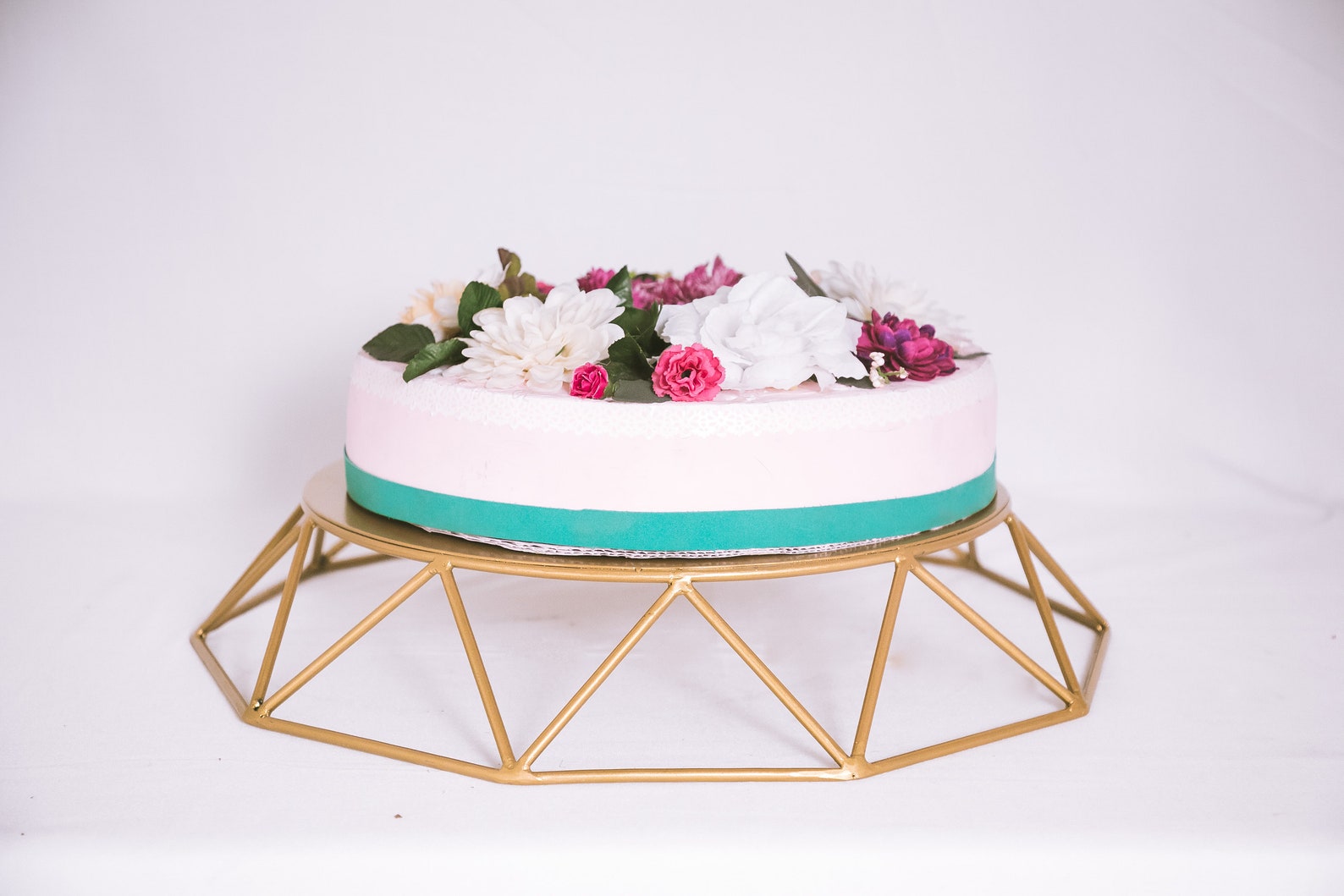 Cake Stand Separator Gold Set. 3 Tier Cake Stand. Diamond Set | Etsy