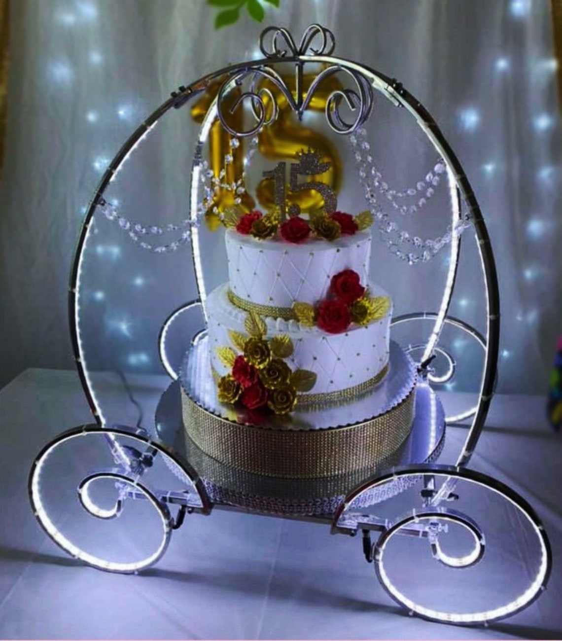 Cinderella Carriage Cake Stand Cinderella Carriage With Led | Etsy