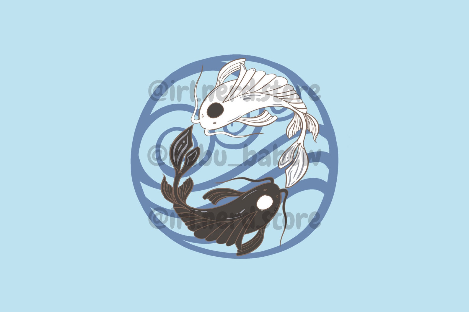 Avatar inspired Koi Fish Clear Vinyl Sticker Decal ATLA | Etsy