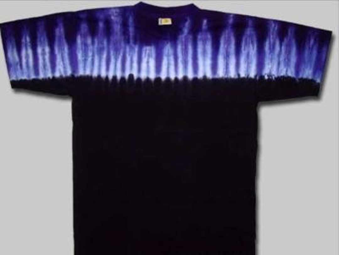 Purple Tie Dye Shirt - Purple and Black Tie Dye Shirt - Unusual Tie Dye ...