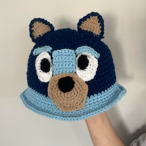 Bluey Inspired Crochet Bucket Hat Pattern | DIY Baby to Adult Sizes ...