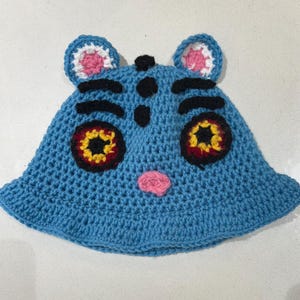 K-pop Demon Hunters Derpy Tiger Hat Crochet Pattern PDF | Cute Tiger ...