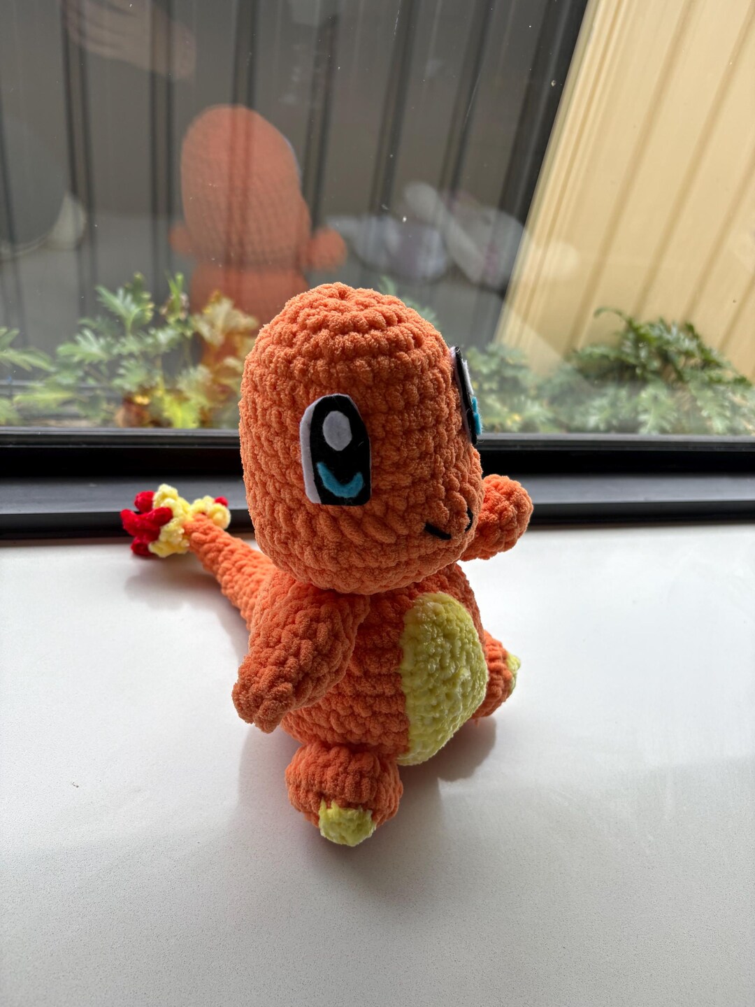 Crochet Fire Dragon Plushie | Handmade Kawaii Amigurumi Toy | Soft ...