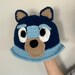 Handmade Crochet Bluey Dog Bucket Hat Baby Toddler Child and Adult ...