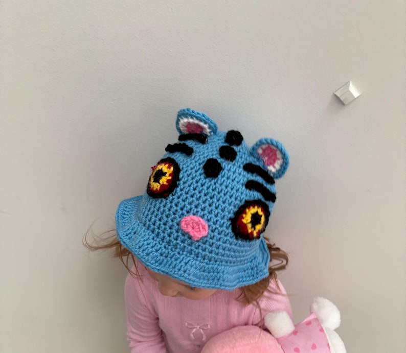 K-pop Demon Hunters Derpy Tiger Hat Crochet Pattern PDF | Cute Tiger ...