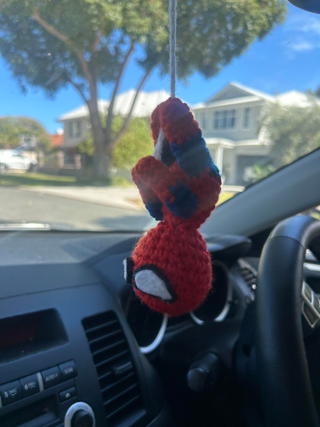 Hanging Crochet Spider Man Pattern Car Accessory Easy to Make Simple ...