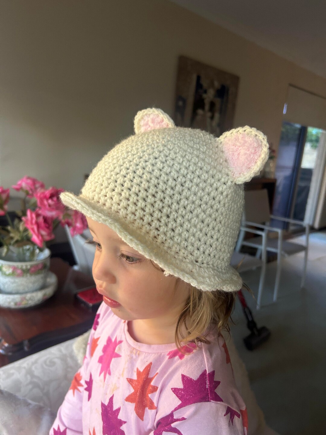 Crochet Bear Hat for Baby Toddler Kids Children Perfect Gift or Present ...