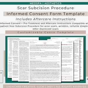 Scar Subcision Consent Form Template | Acne Scar Subcision Procedure ...