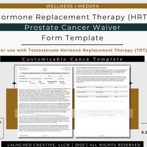 Testosterone Replacement Therapy Prostate Cancer Waiver Form | HRT ...