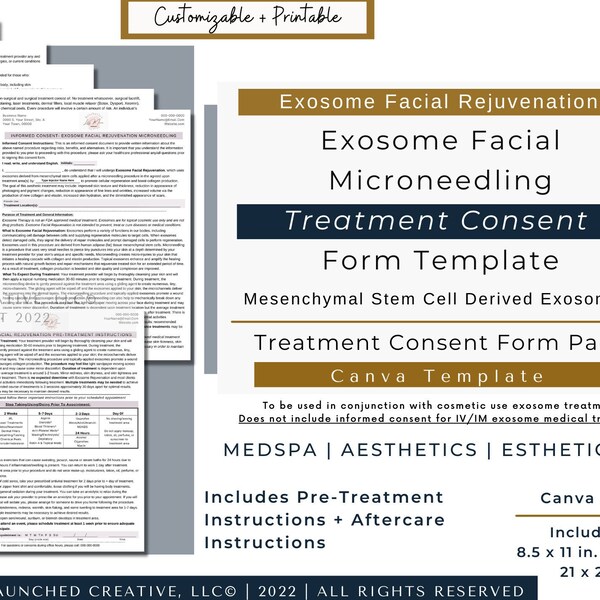 Exosome Consent Form - Etsy