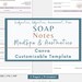 SOAP Note Template Aesthetic Medspa Esthetician SOAP Note - Etsy