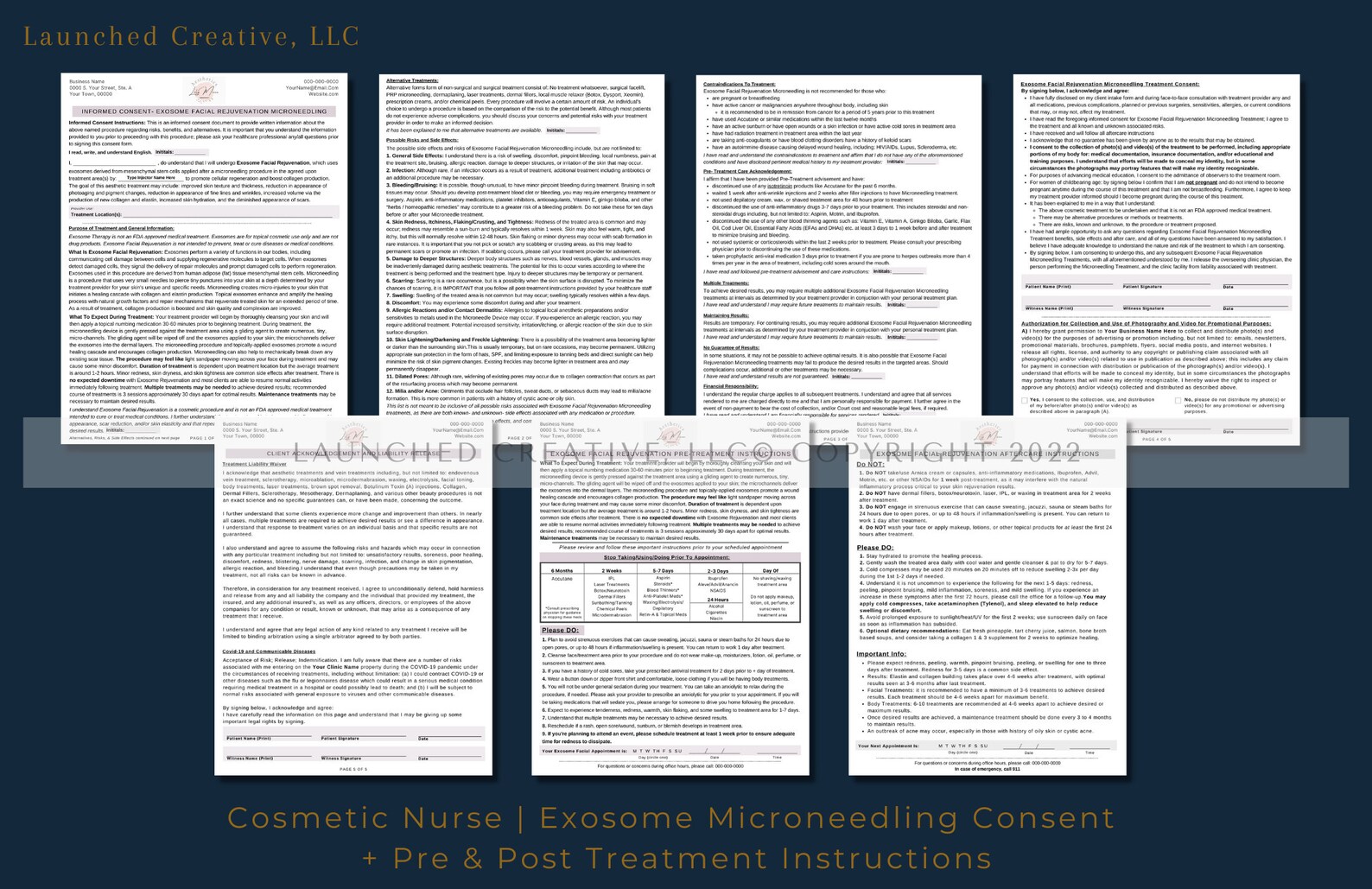 Exosome Microneedling Consent Template Exosome Facial Rejuvenation ...