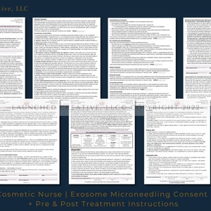 Exosome Microneedling Consent Template | Exosome Facial Rejuvenation ...
