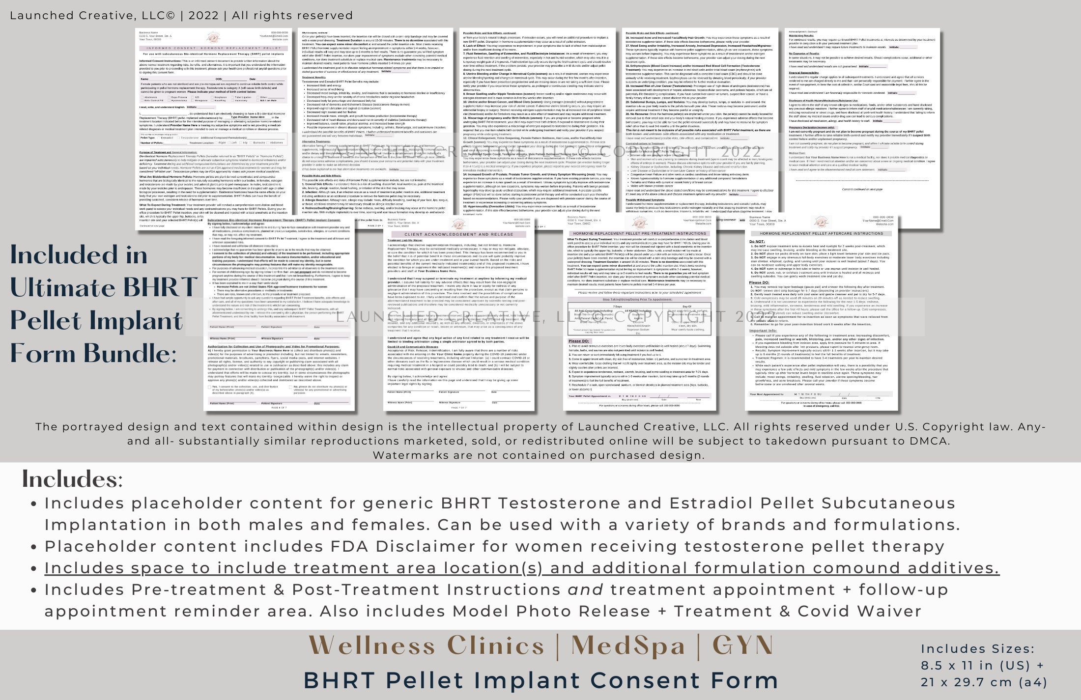 BHRT Pellet Implant Ultimate Form Bundle Testosterone Pellet - Etsy