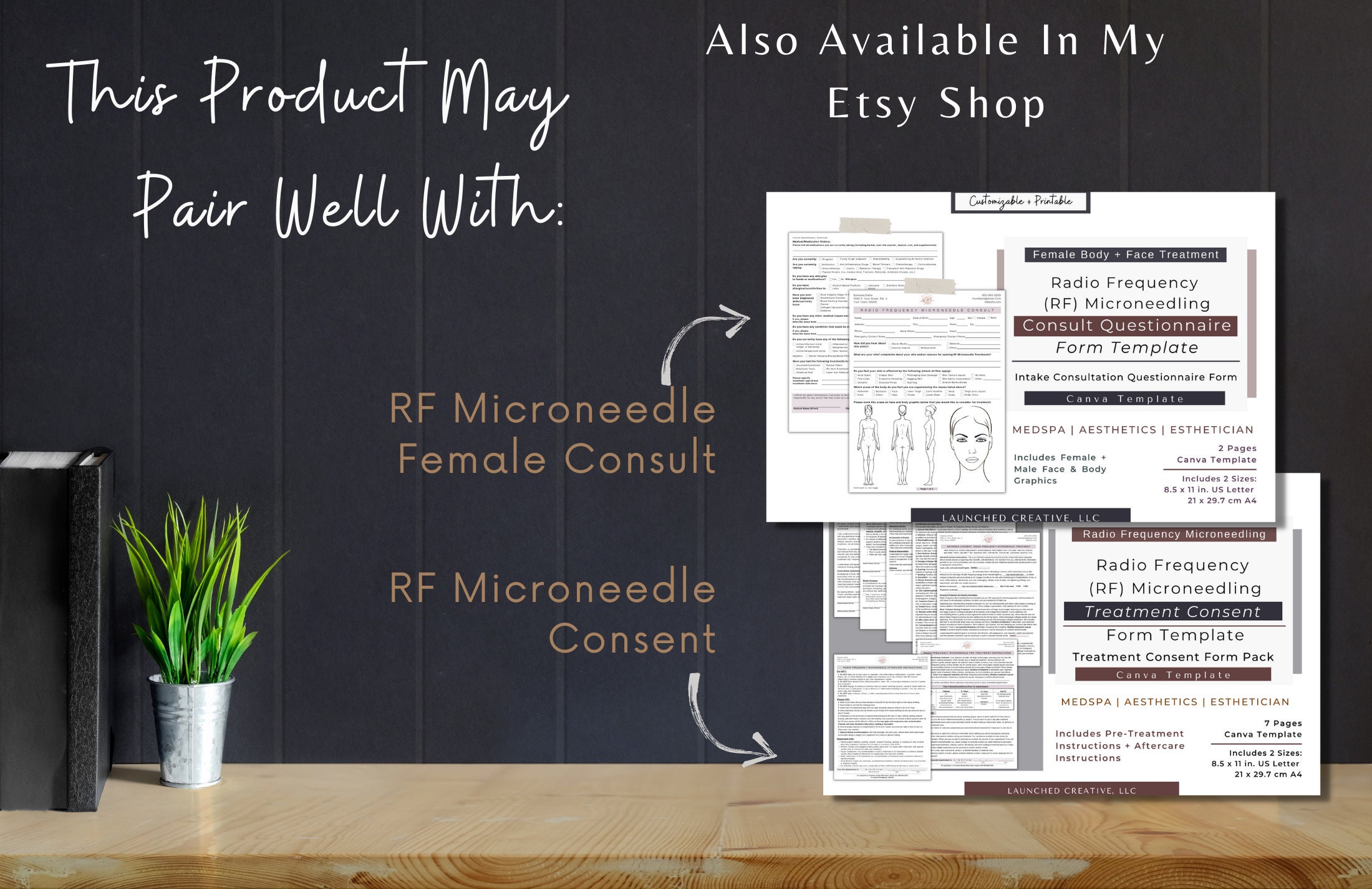 Radio Frequency Microneedling Treatment Record Form RF Microneedle ...