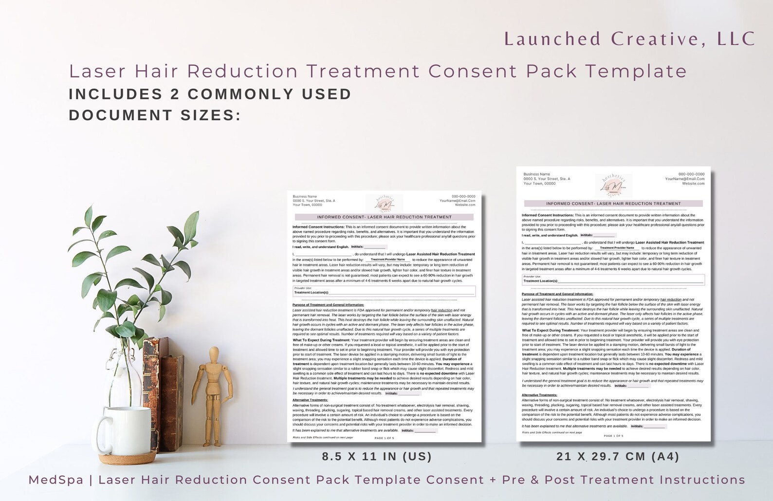 Laser Hair Reduction Consent Form Laser Hair Removal Consent - Etsy