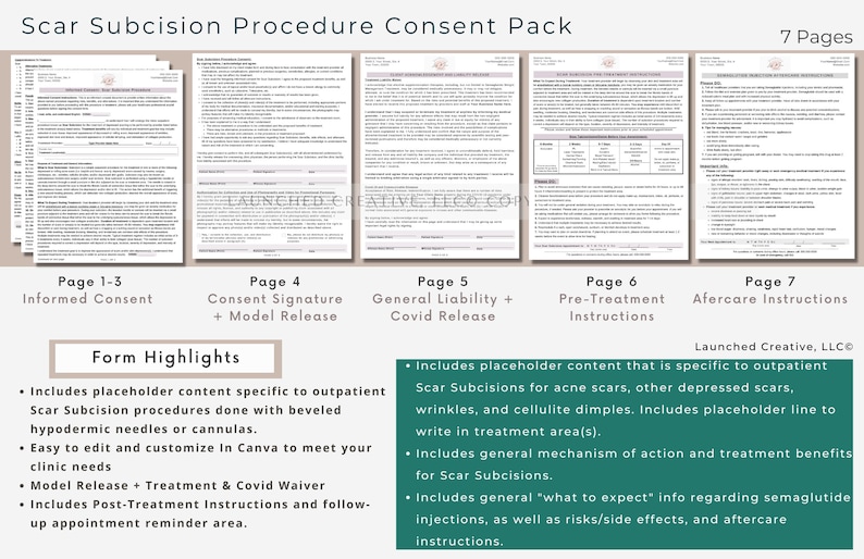 Scar Subcision Consent Form Template Acne Scar Subcision Procedure ...