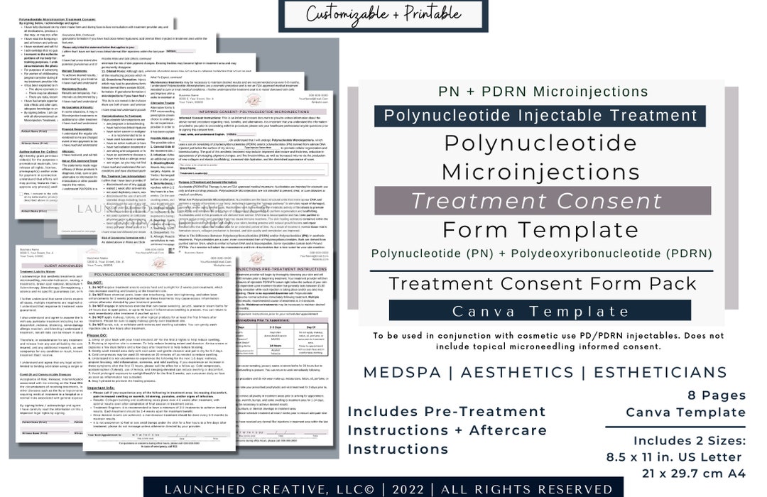 Nucleotide Microinjection Consent Template | PDRN Polynucleotide ...