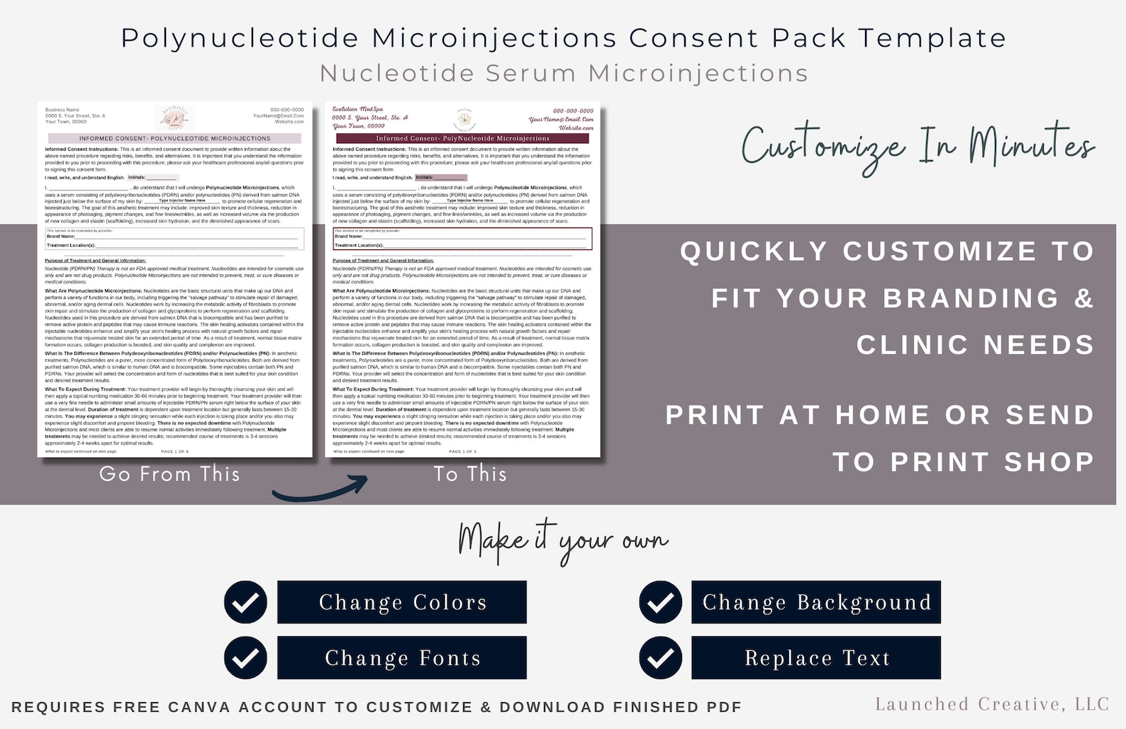 Nucleotide Microinjection Consent Template PDRN Polynucleotide ...