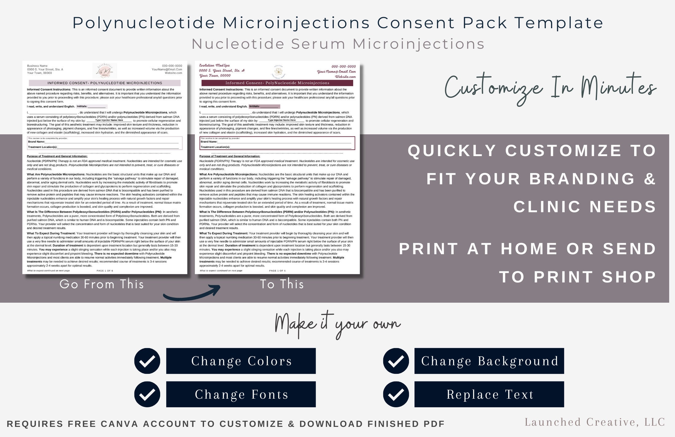 Nucleotide Microinjection Consent Template PDRN Polynucleotide ...