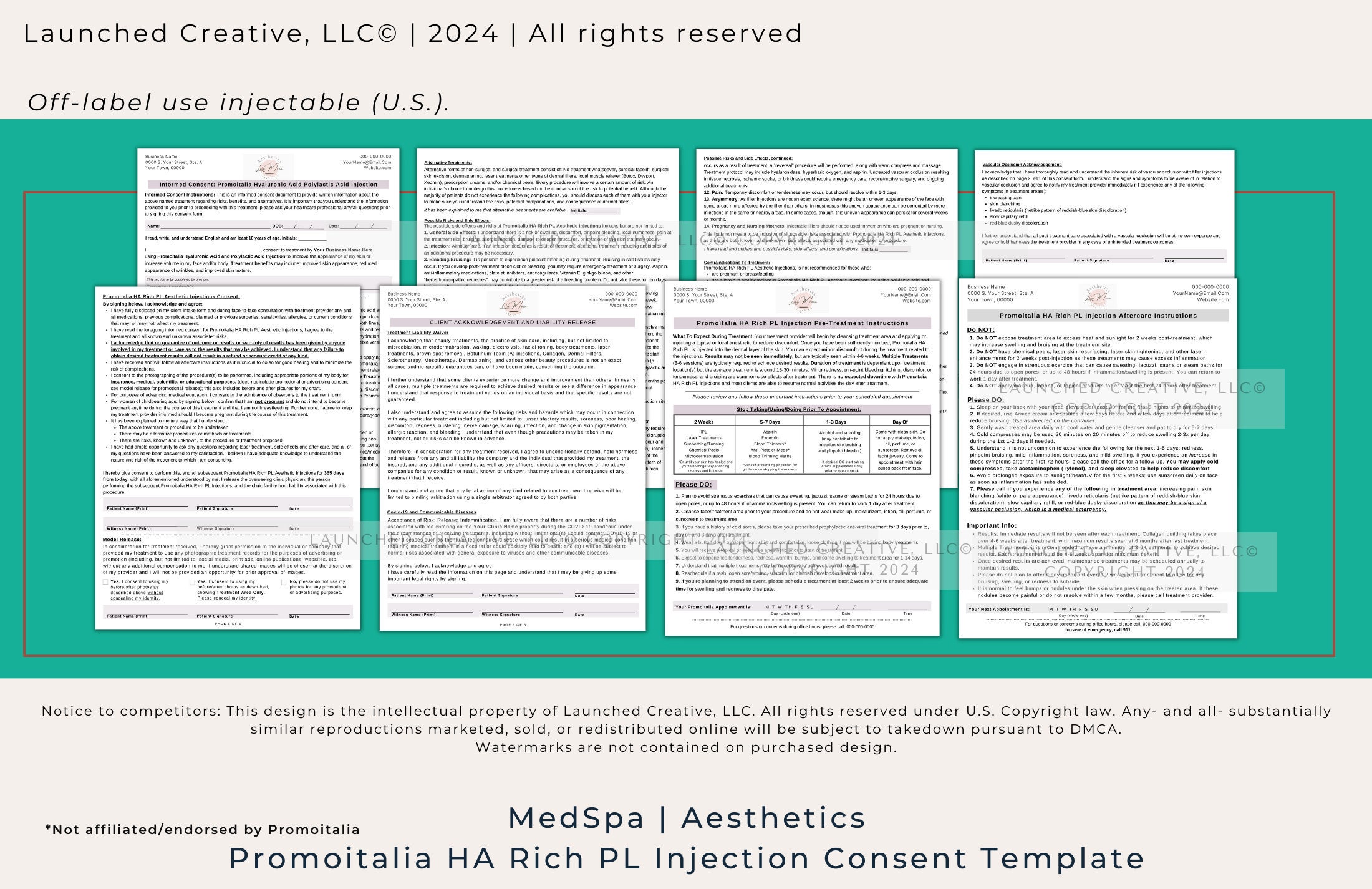 Promoitalia HA Rich PL Injectable Consent Form | Promoitalia Hyaluronic ...